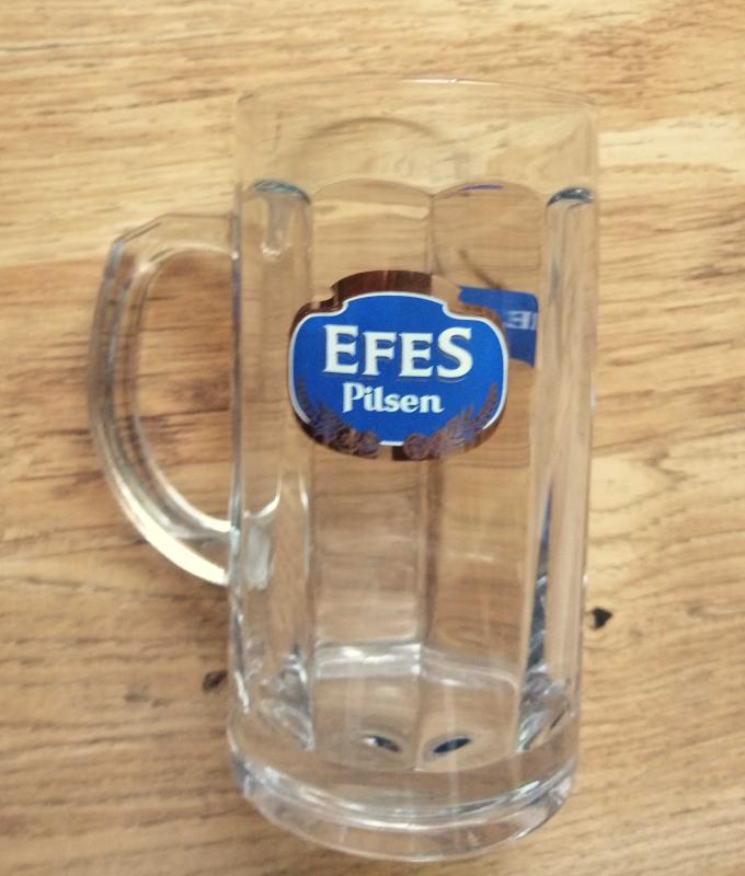 0.3L EFES PİLSEN BİRA BARDAĞI KULPLU BİRA BARDAĞI 1 ADET - hepsiantika.com