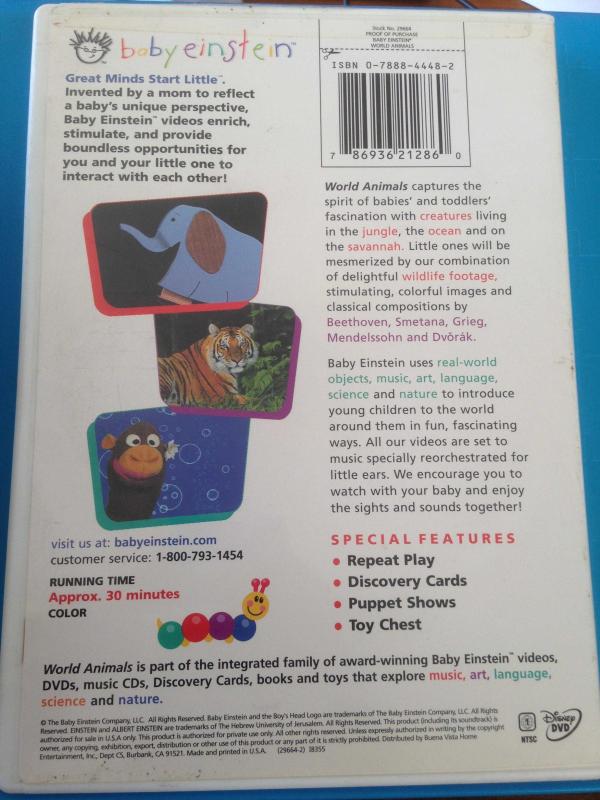 Baby Einstein World Animals Vhs Amazon.com: World Animals [VHS]: Baby