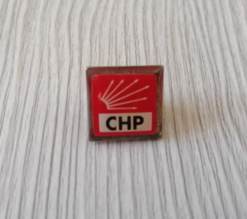 CHP PARTİSİ ROZET KLİPSLİ ROZET BROŞ - hepsiantika.com