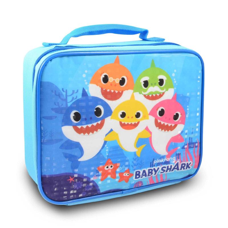 Pinkfong Baby Shark Mommy, Daddy Baby Shark Lunch Bag Green