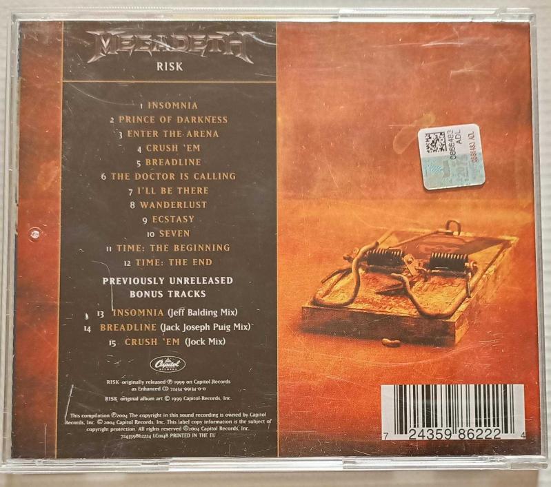 Megadeth Risk Remastered