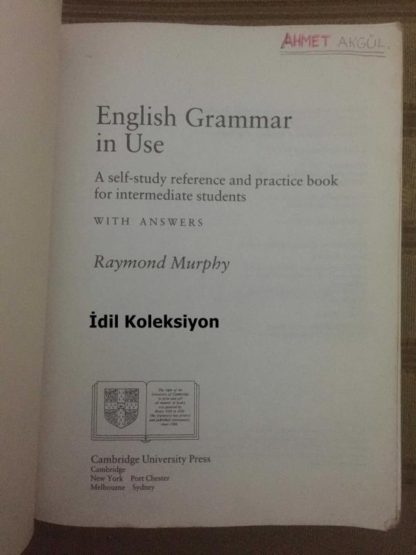 English Grammar In Use With Answers Broch Raymond Murphy Livre English