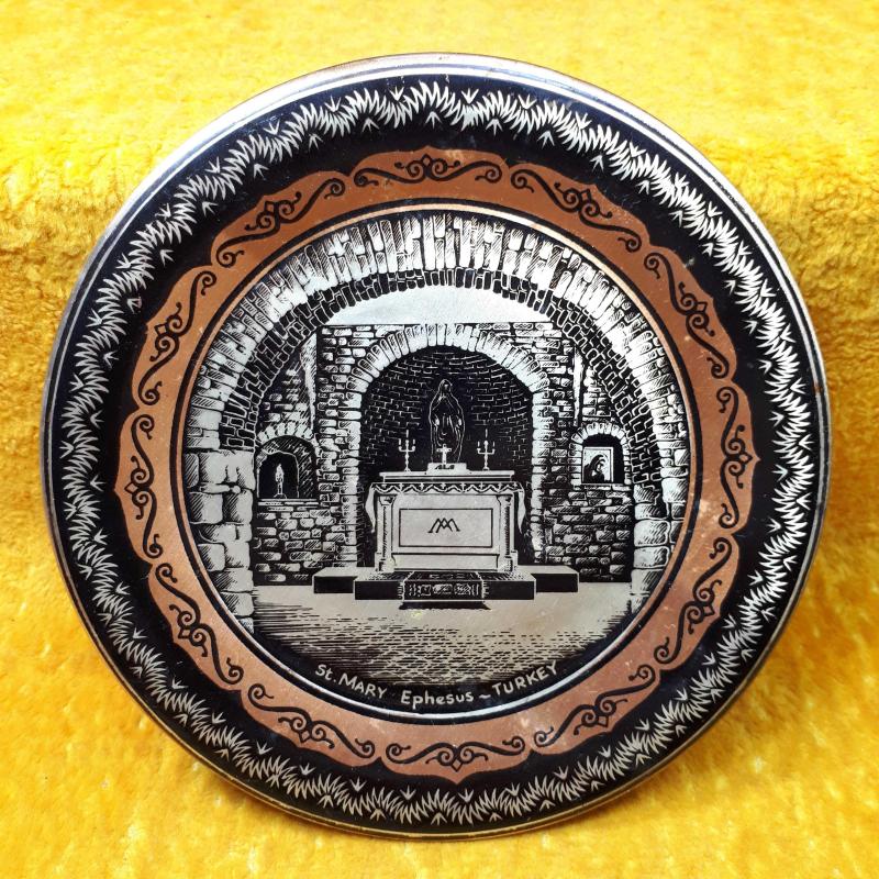 VINTAGE St.MARY EPHESUS TURKEY HATIRA BAKIR DUVAR TABAGI - hepsiantika.com