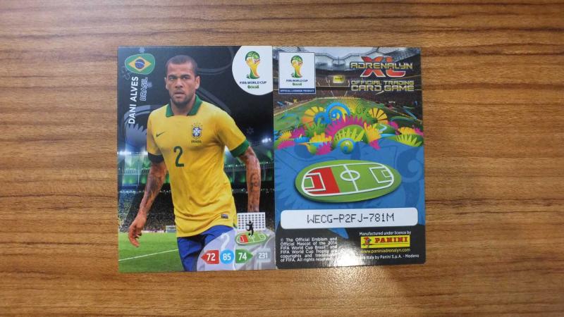 Dani Alves 2014 World Cup Player Dorsal Assignment